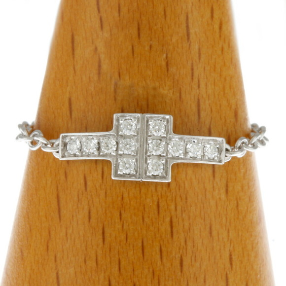 Tiffany & Co. | Jewelry | Tiffany Tiffany Co Ttwo Chain Ring No 1 18k ...